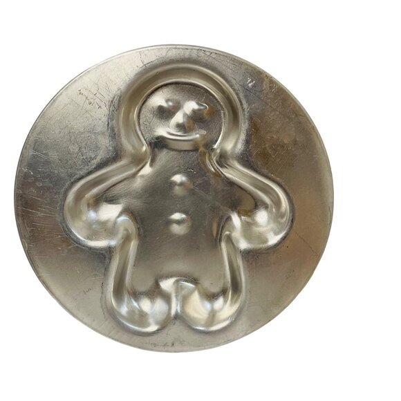 Kitchen | Vintage Aluminum Gingerbread Man Cake Pan Mold 15 Inches ...